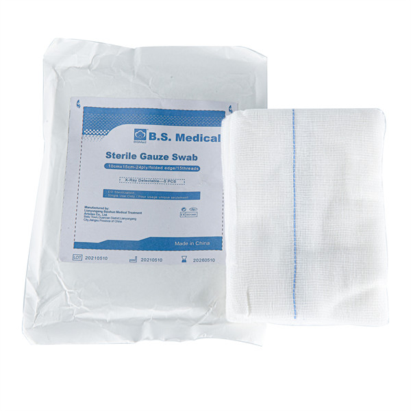 Gauze abdominal pad 10x10cm sterile/no sterile single packing x-ray ...