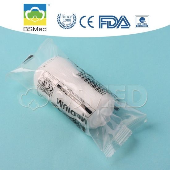 Crepe First Aid Bandage Medical Wound Dressing White Color Cotton Material